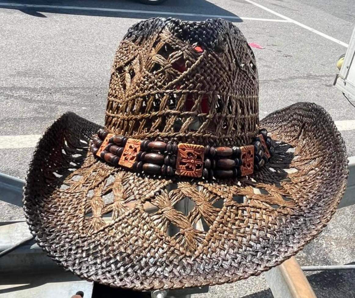 Straw hat (brun) – Zelling.no